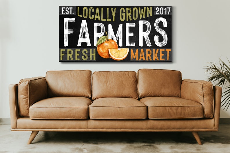 Personalized Farmers Market Sign Trading Mercantile Sign | Etsy