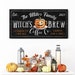 Personalized Witches Brew Coffee Co. Sign, Salem Brew Sign, Halloween ...