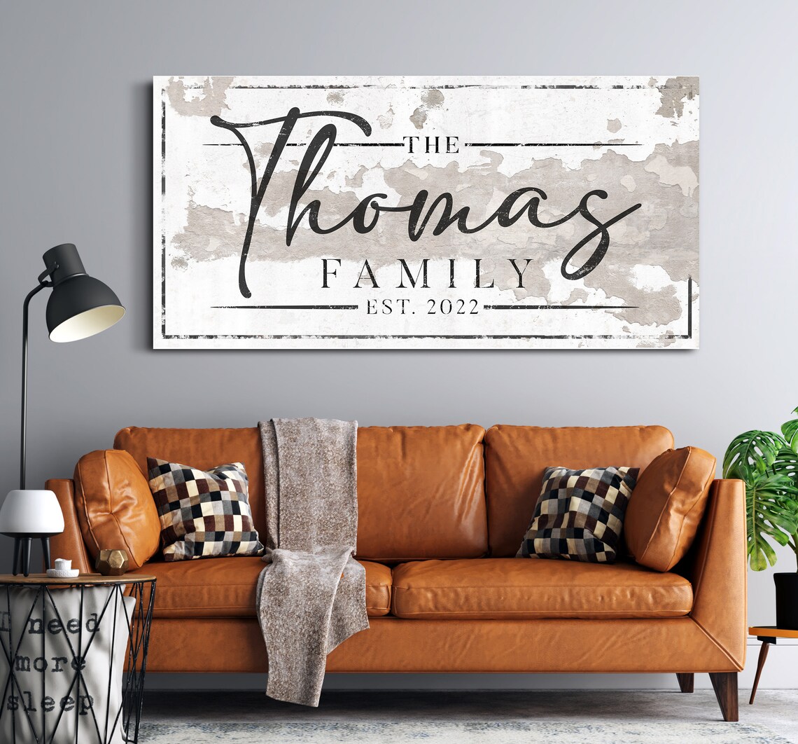 Customized Last Name Sign Personalized Family Name Sign - Etsy