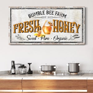 Personalized Bumble Bee Farm Sign, Vintage Bumble Bee Farm Sign, Fresh ...