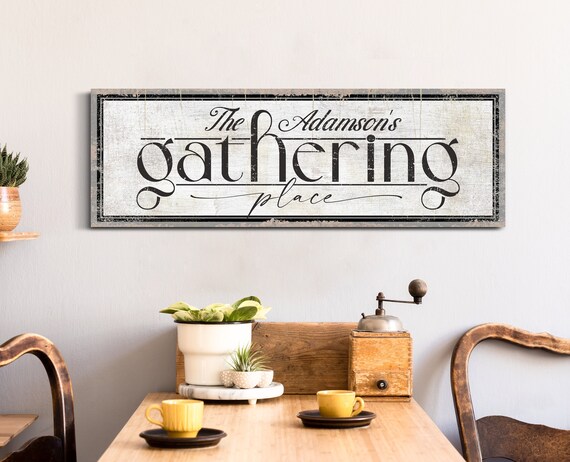 Gather Sign Gather Together Sign Gathering Place Sign - Etsy