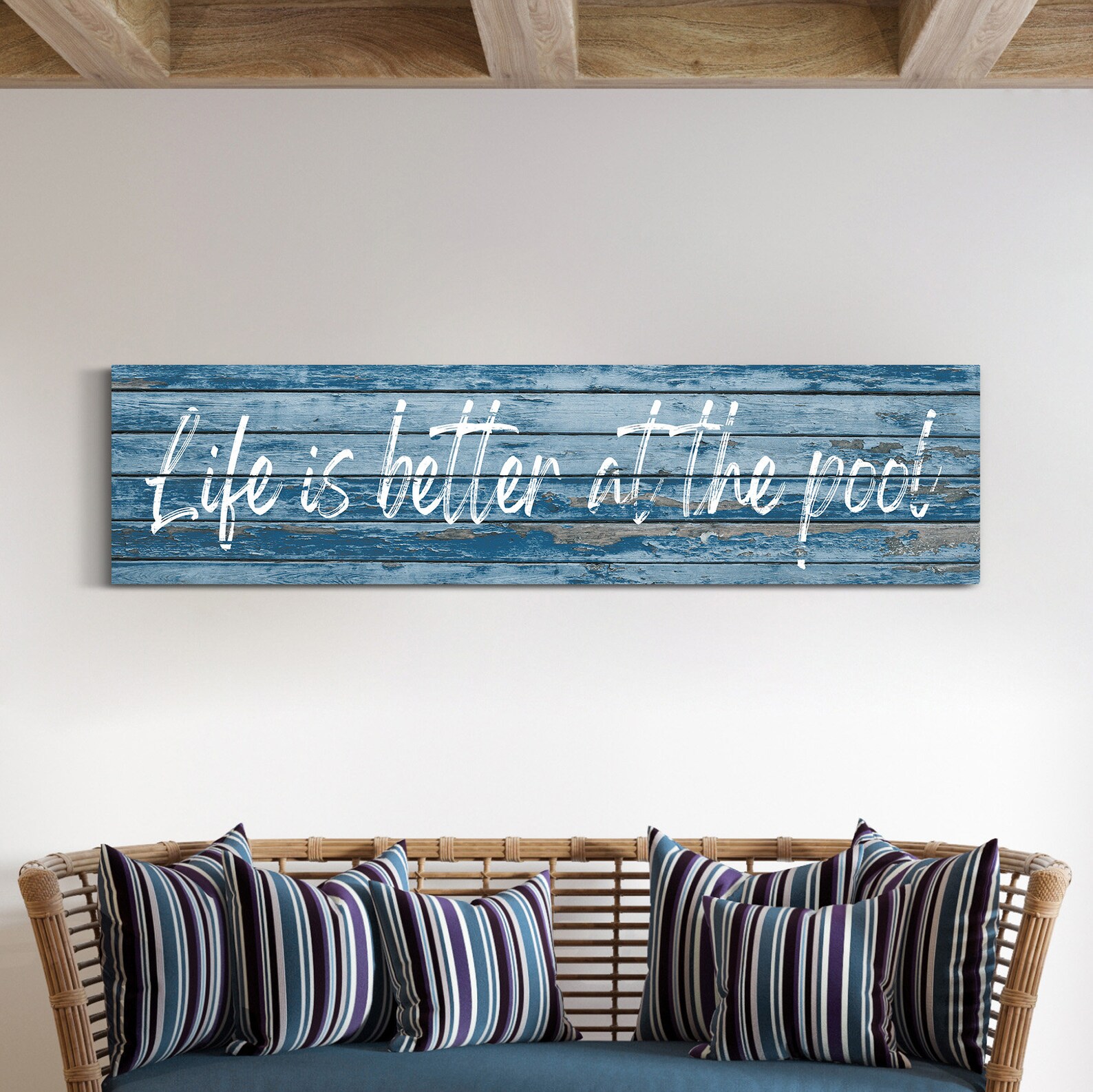 Life is Better at the Pool Sign, Outdoor Pool Sign, Poolside Sign ...