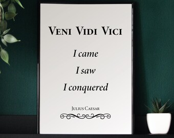 I Came Saw Conquered - Etsy