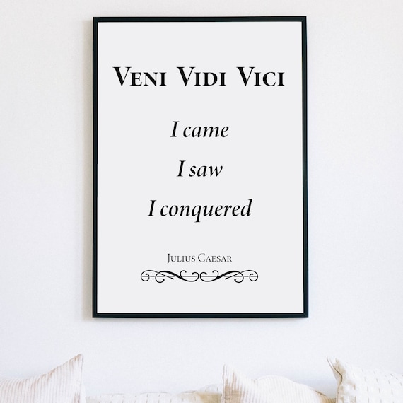 Julius Caesar I Came I Saw I Conquered