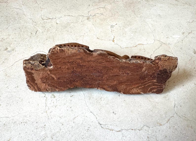 Vintage Hand-carved WOODEN Sculpture | Tree Bark | VILLAGE Scene | Folk ...
