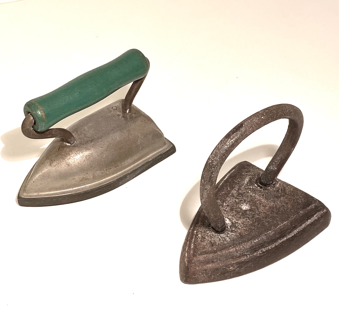 Pair of Toy SAD IRONS, Lady Dover Antique Childs Play Toy Sad Iron ...