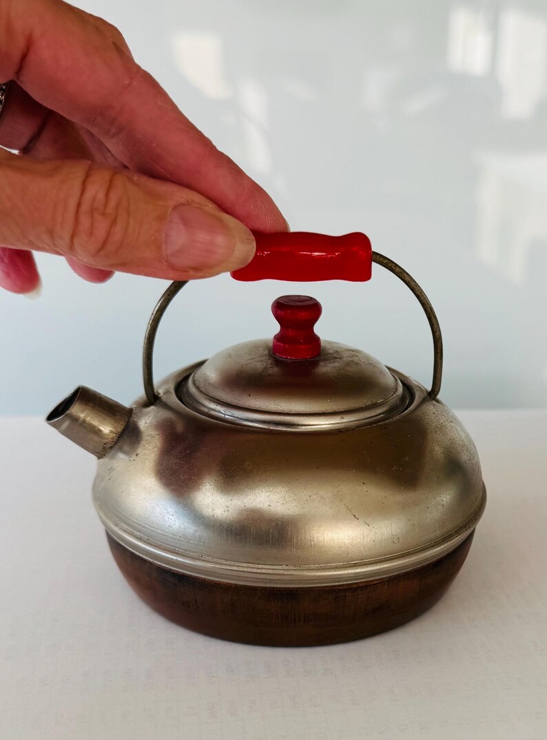 KREST TOY Steel and Copper Tea Kettle 1950s, Vintage Child’s Toy Metal ...