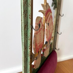 Vintage Cockatoo | Folk Art | Hand-cut and Painted | Tropical Bird ...