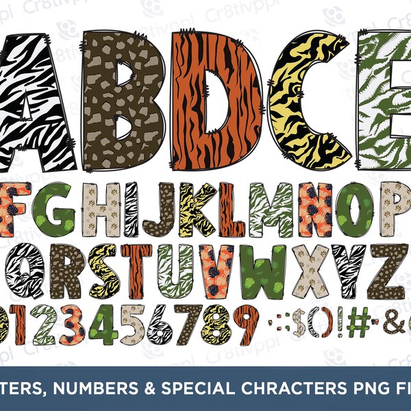 Jungle Letters - Etsy