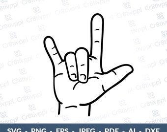 Asl I Love You Art - Etsy