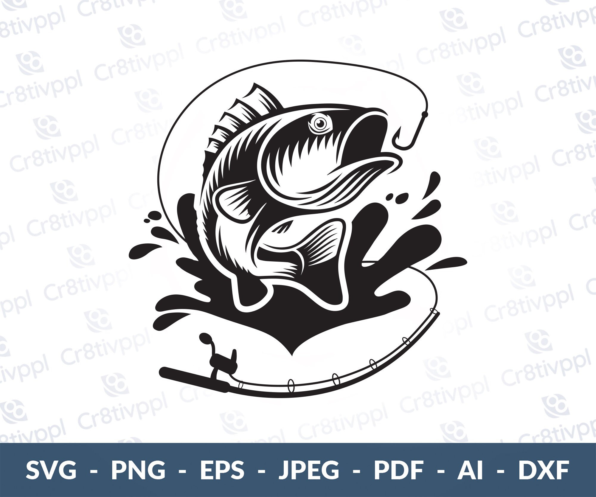 Bass Fishing Svg Bass Fish Svg Fishing Svg Bass Fishing - Etsy