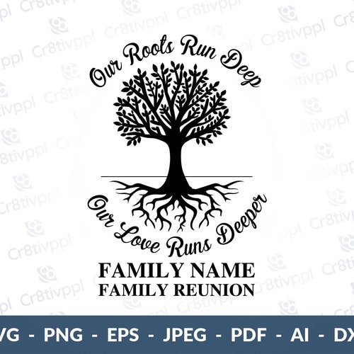 Family Reunion Svg Bundle Our Love Runs Deeper Our Roots Run - Etsy ...