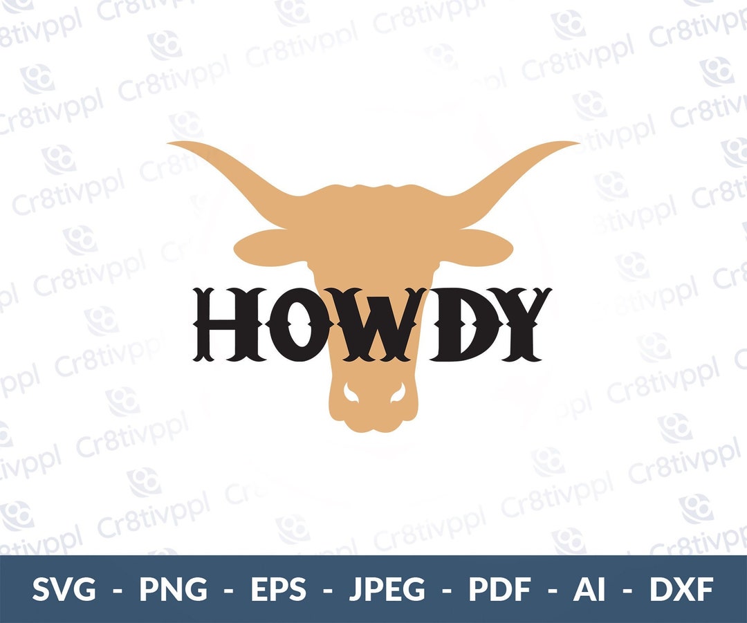 Howdy Svg Western Svg Bull Svg Cow Svg Cowboy Svg Country - Etsy Sweden