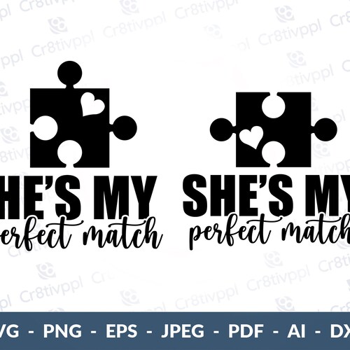 King and Queen SVG Matching Couple Valentine's Day - Etsy