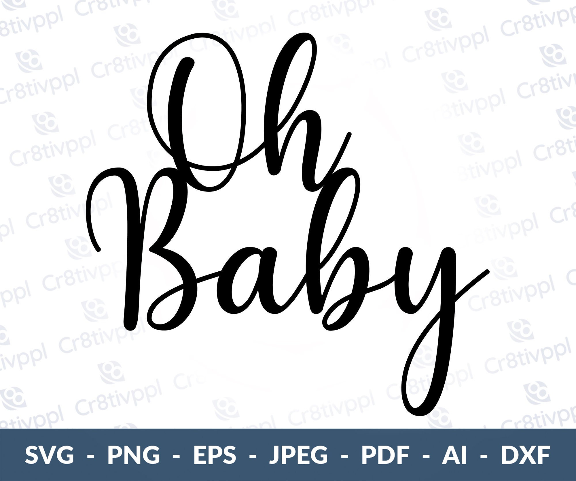 Oh Baby SVG Baby SVG para cricut y silueta Baby Shower SVG - Etsy México