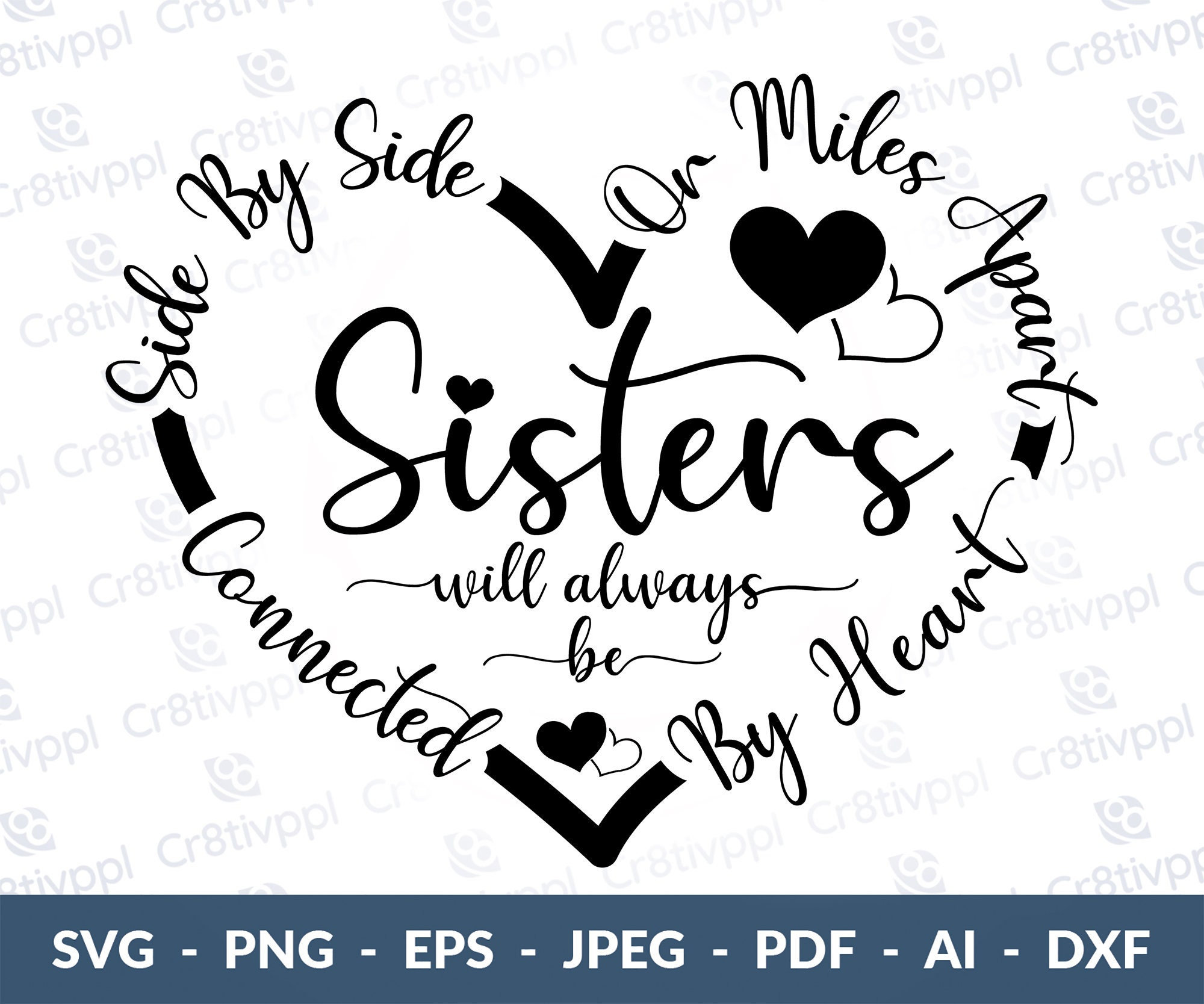 Best Sisters SVG Side by Side Sisters SVG Sisters Love Svg - Etsy UK
