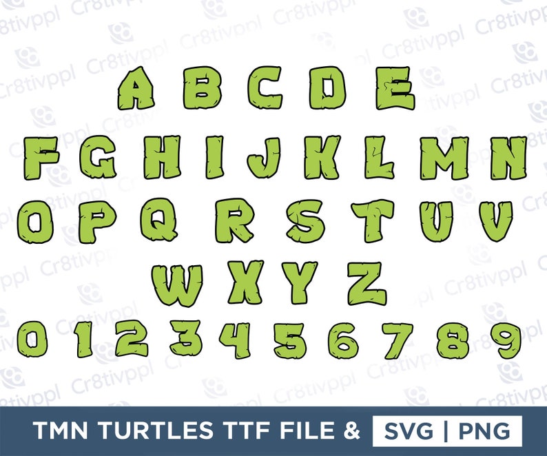 Ninja Turtles Font Ninja Turtles Svg Ninja Turtles Font Svg - Etsy