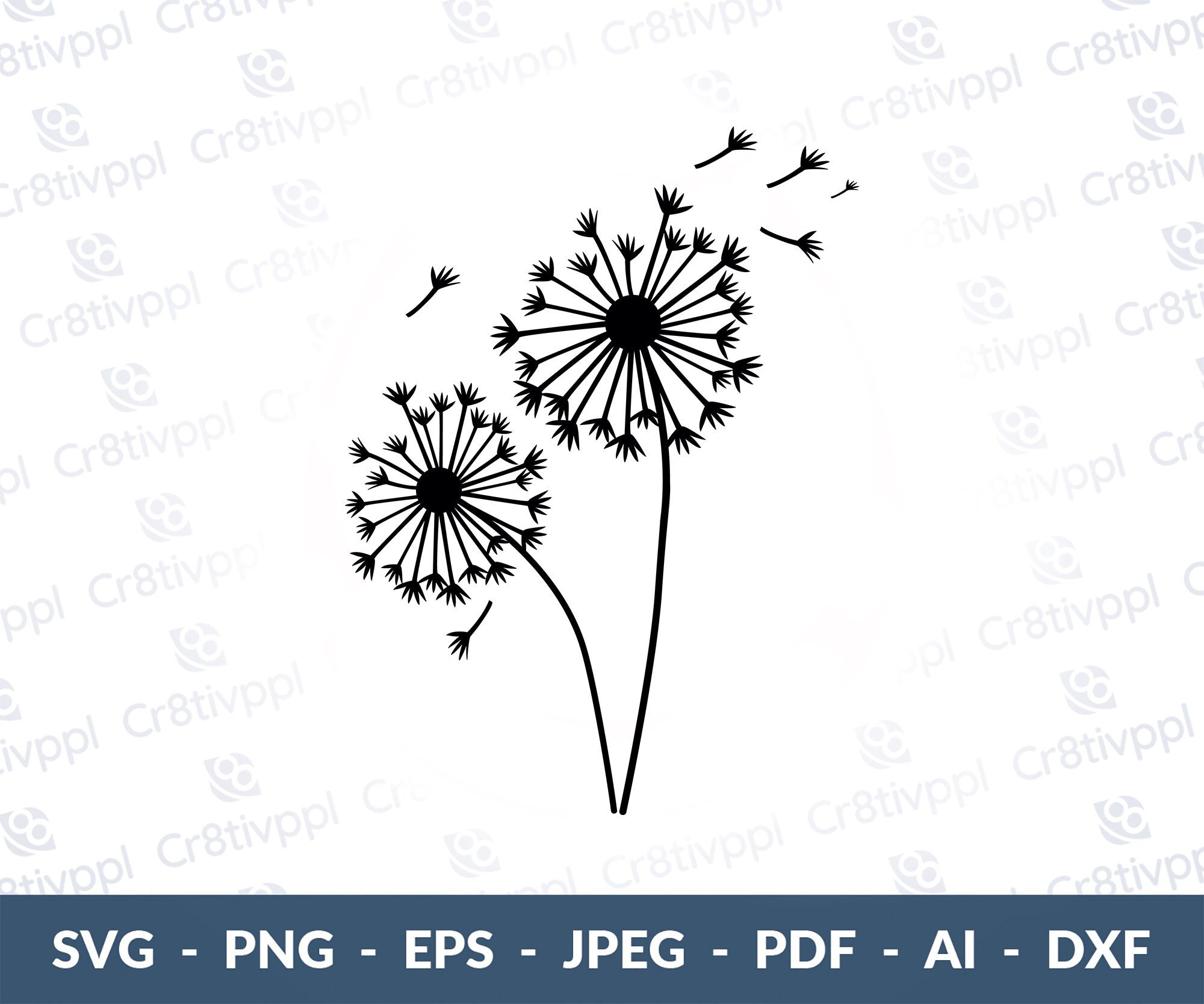 Dandelion SVG Dandelions Svg Bundle Instant Download - Etsy