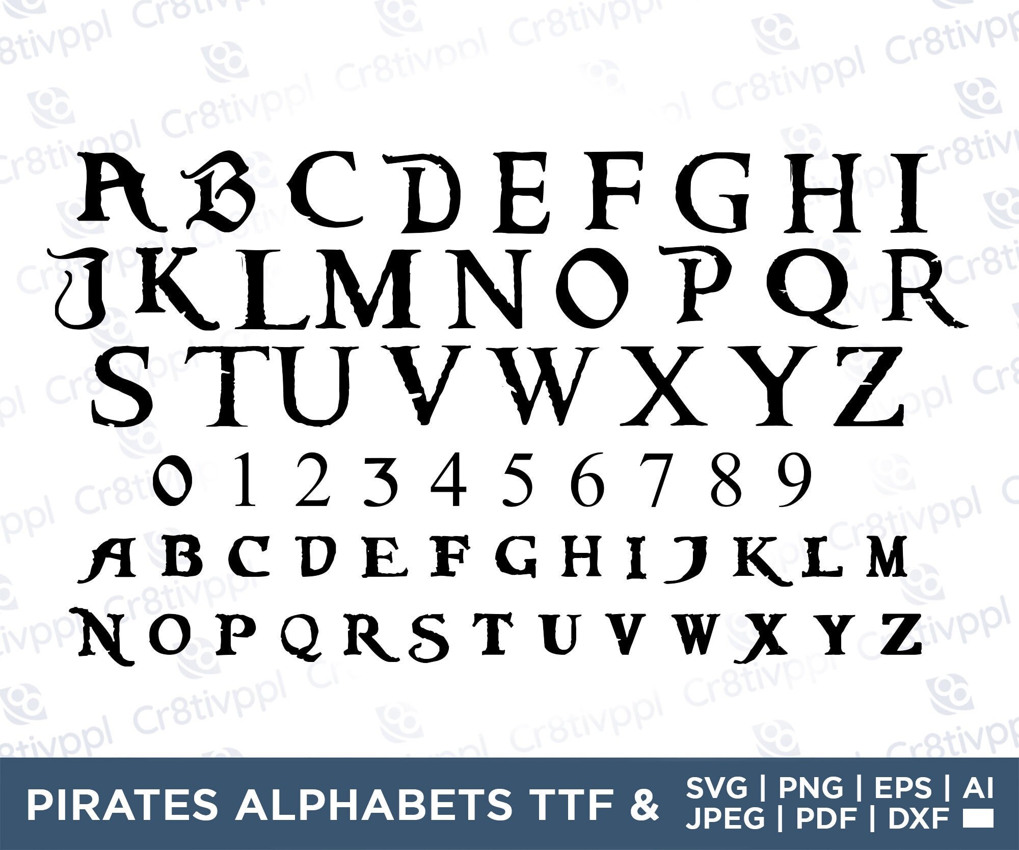 Pirate Alphabet Letters