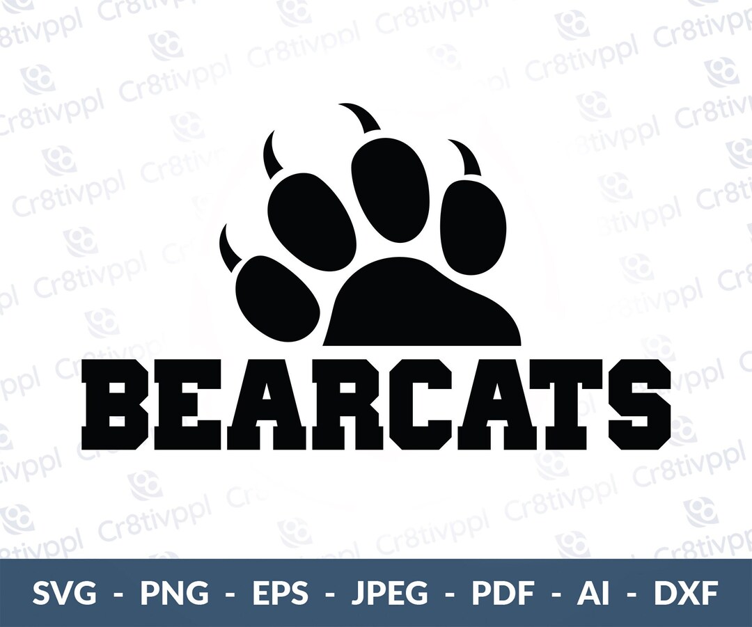 Bearcats svg Bearcat svg Maskottchen svg Schule svg - Etsy.de