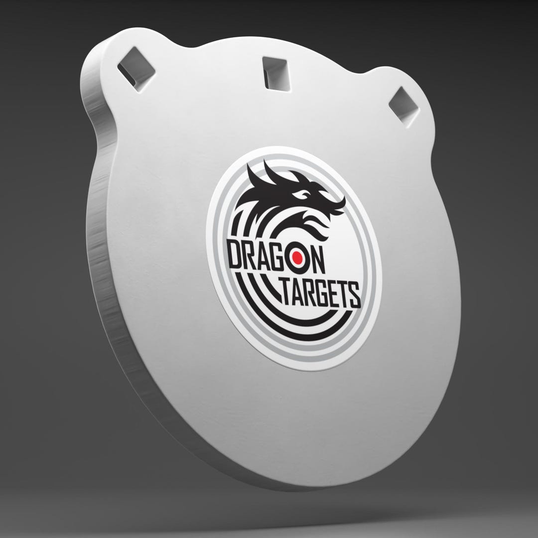 Dragon Targets 8" X 1/2" Gong AR500 Steel Shooting Target 1/2" Thick ...