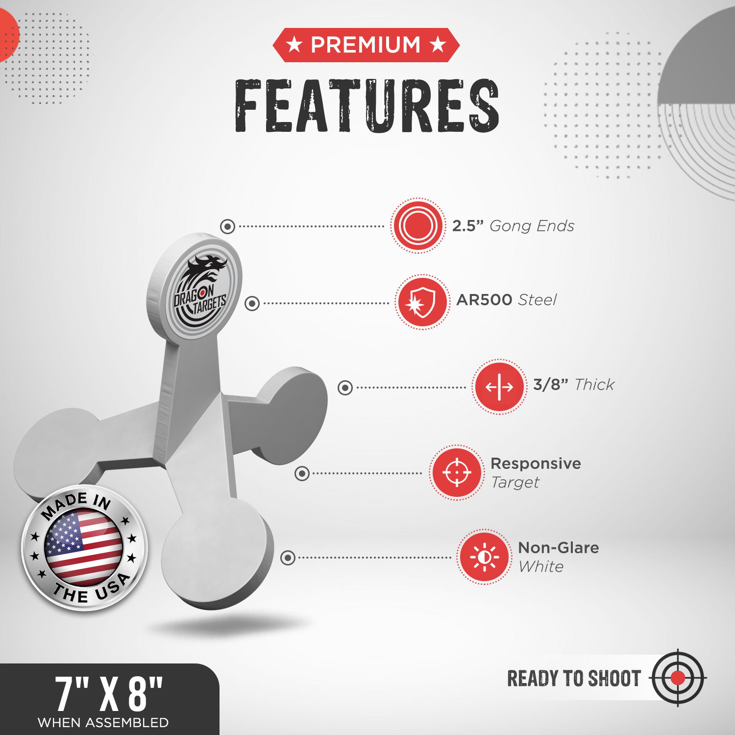 AR500 Steel Jumping Jack Shooting Target by Dragon Targets | Hunting ...