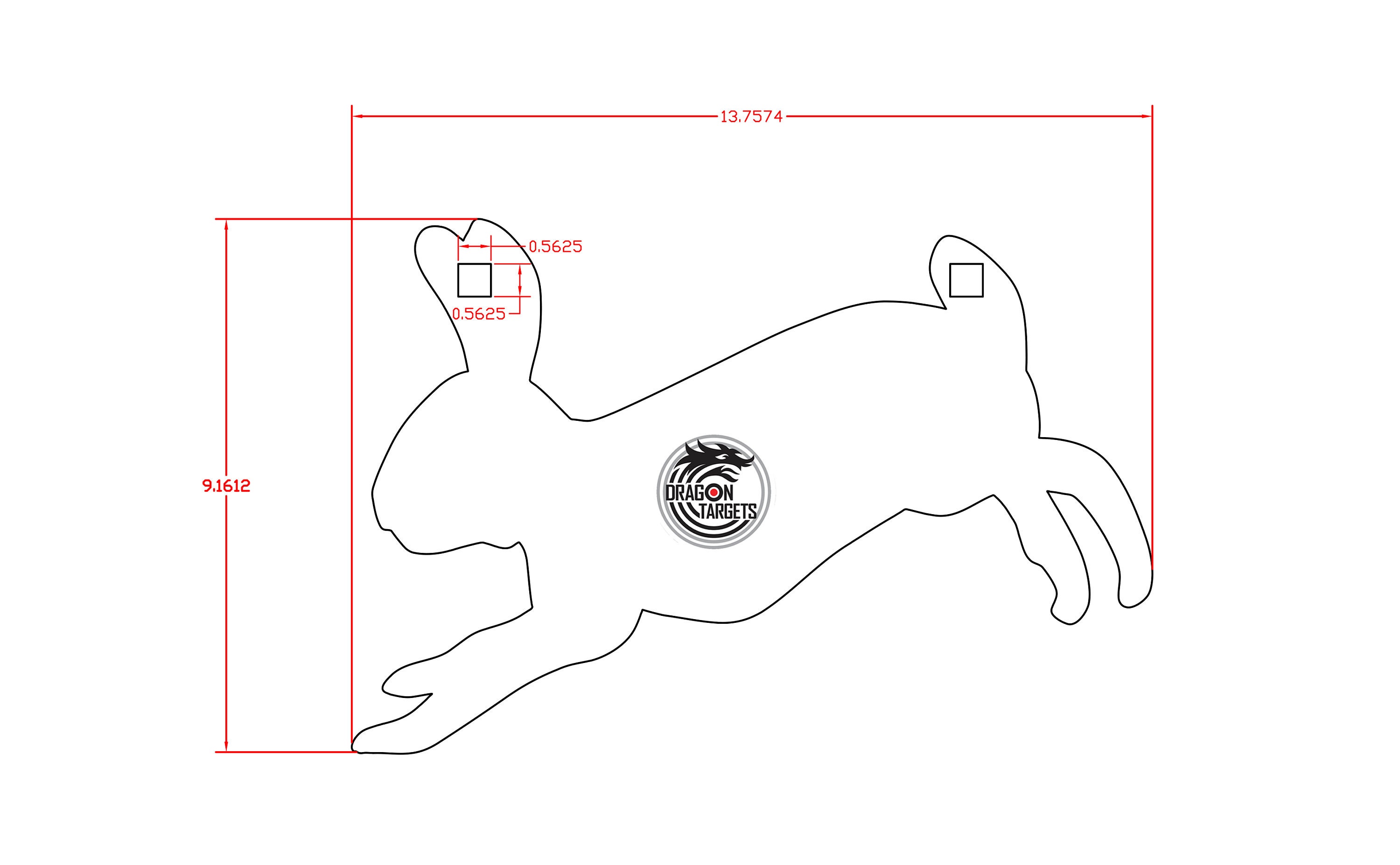 Dragon Targets Rabbit 3/8" AR500 Steel Shooting Target - Etsy