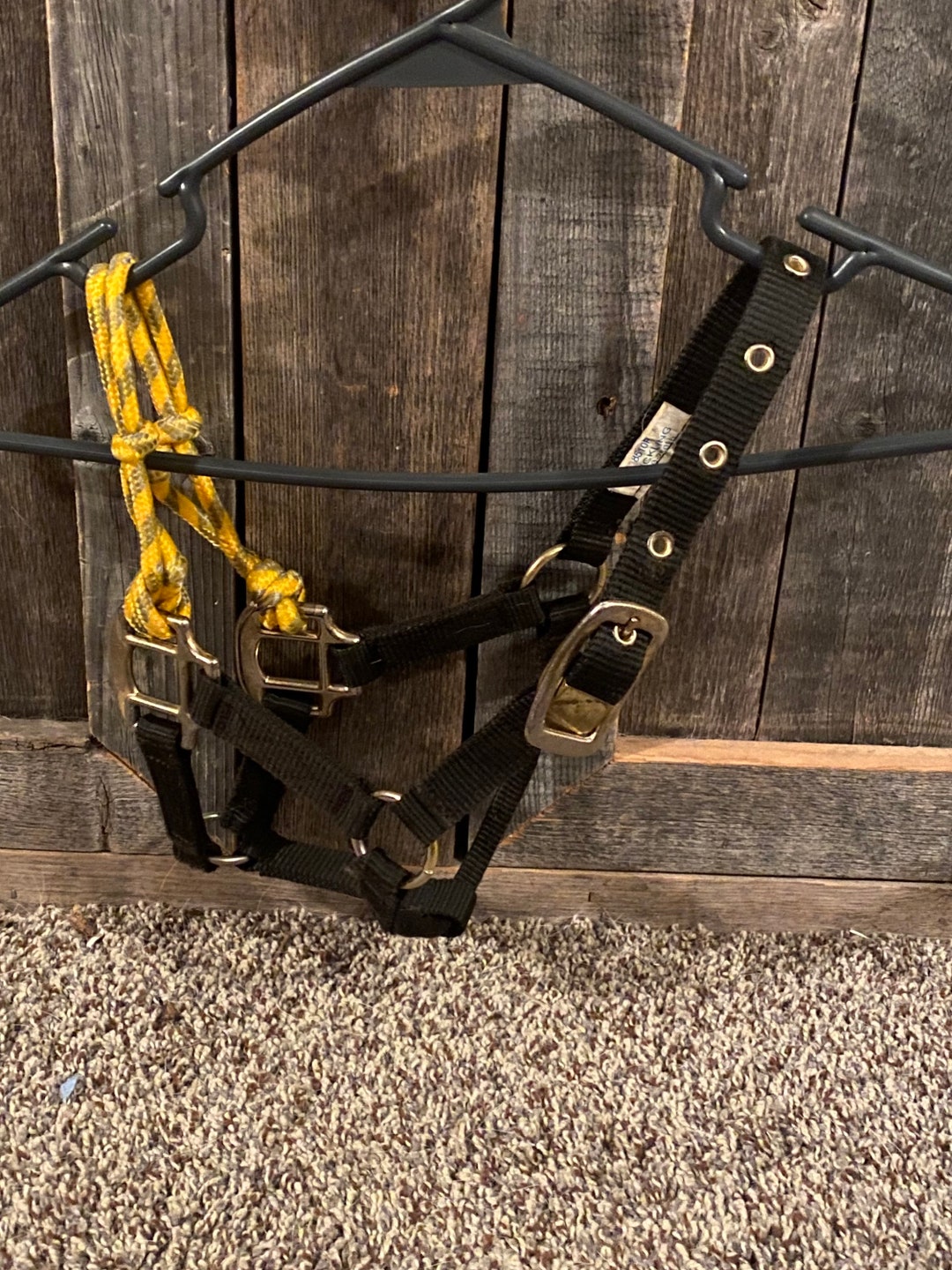 Large MINI Hybrid Halter Brown and Yellow - Etsy