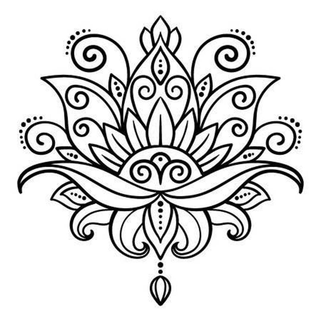 Adults and Kids! Color This Beautiful Flower! - Etsy
