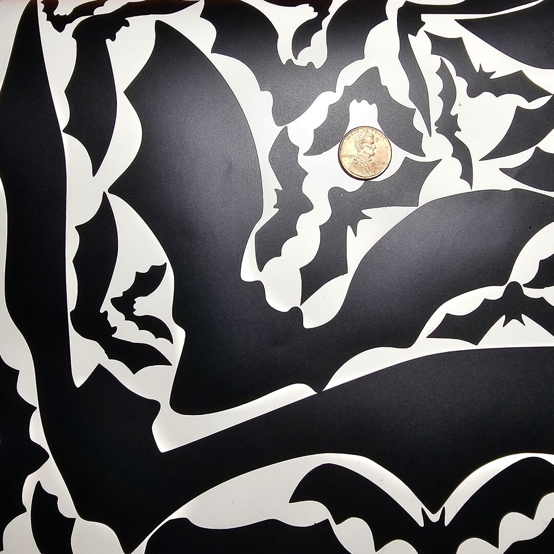 Bat Car Window Decal Removable Temporary Vinyl Sticker for Halloween ...