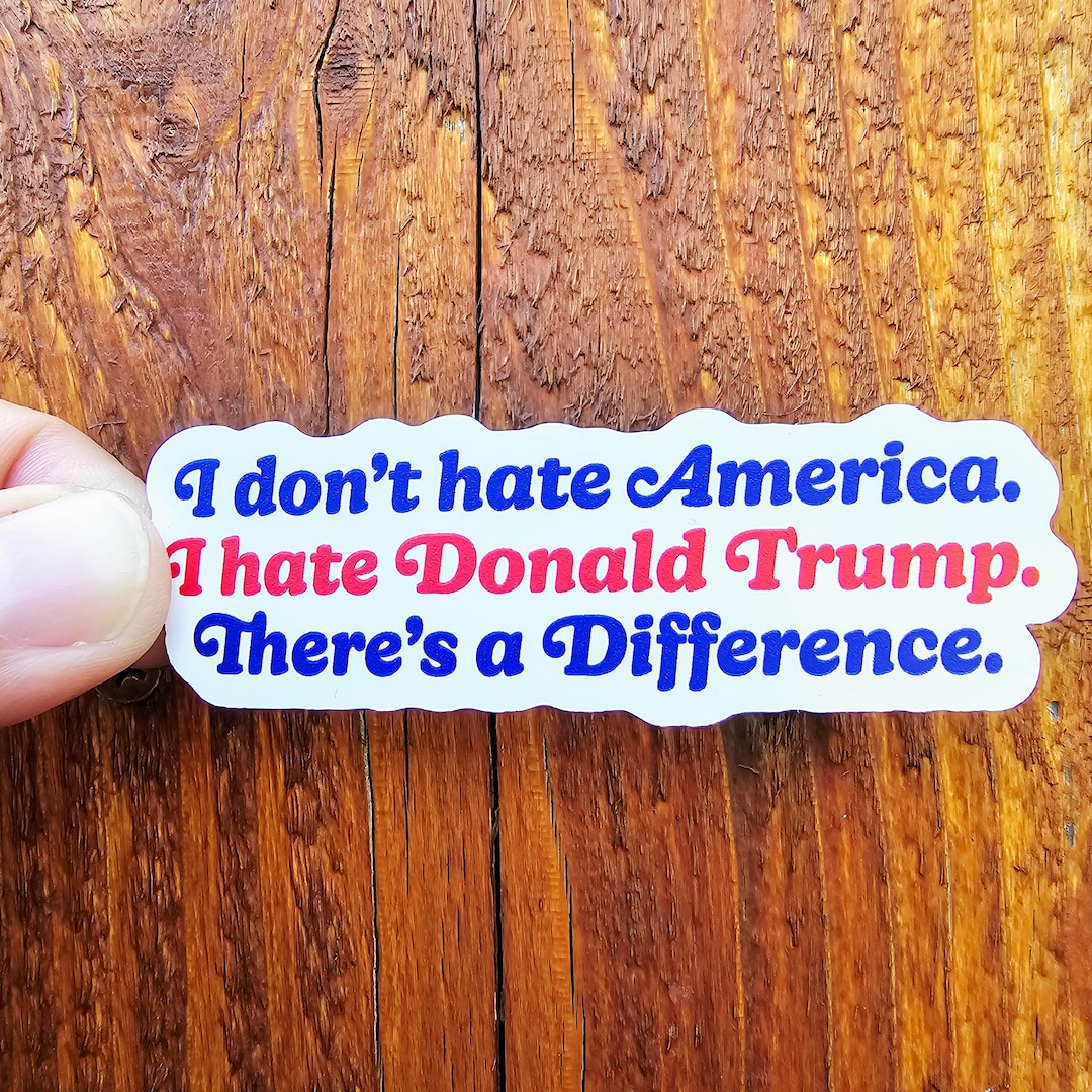Anti-trump Sticker | Pro America Decal | Anti MAGA | Pro Democracy ...