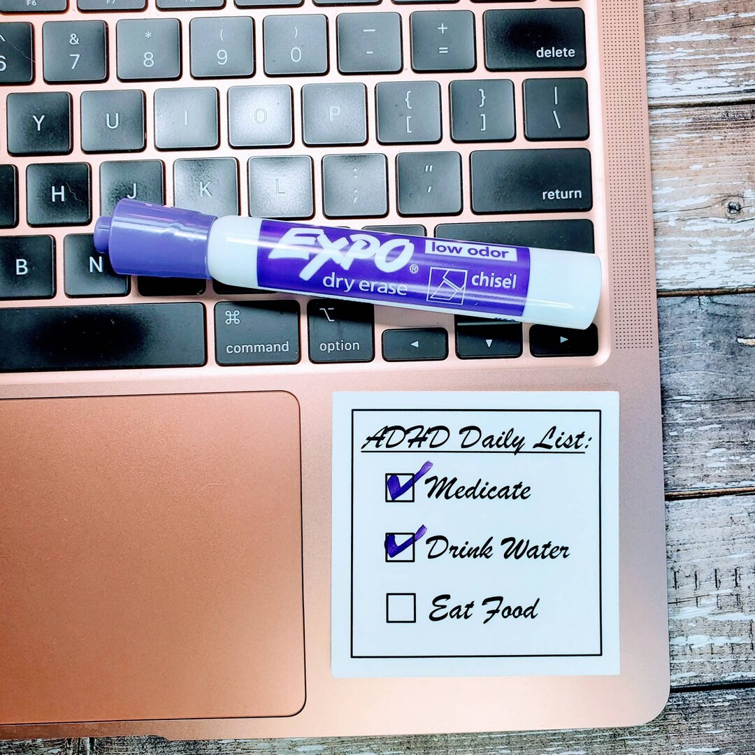ADHD Sticker, ADHD to Do List Sticker, Take Your Meds Sticker, Drink ...
