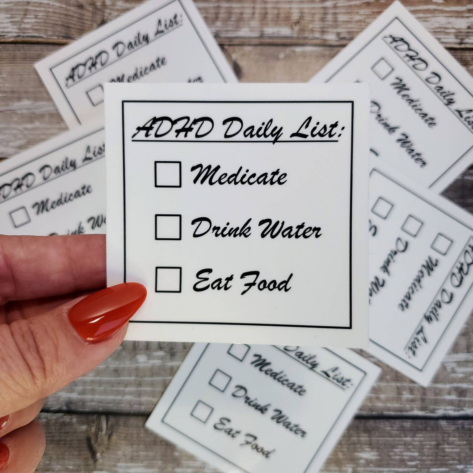 ADHD Sticker ADHD to Do List Sticker Take Your Meds Sticker - Etsy