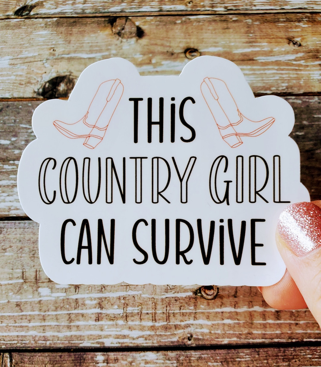 Country Girl Sticker, Southern Girl Sticker, Country Girl Can Survive ...