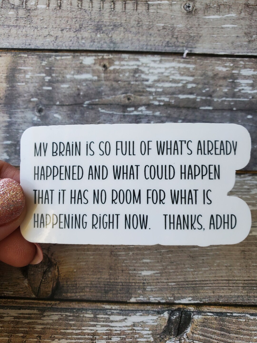 ADHD Sticker ADHD Problems Sticker ADHD Humor Sticker Adhd - Etsy