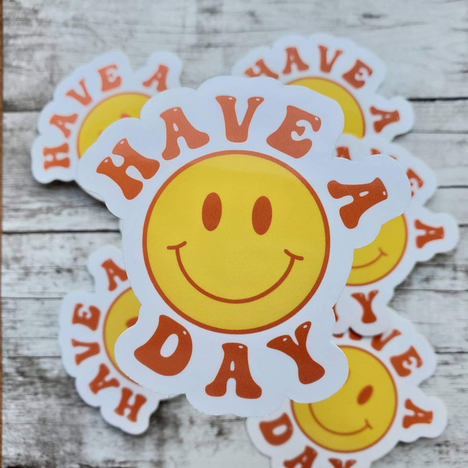 Have a Nice Day Sticker, Smiley Sticker, Happy Decal, Emoji Sticker - Etsy