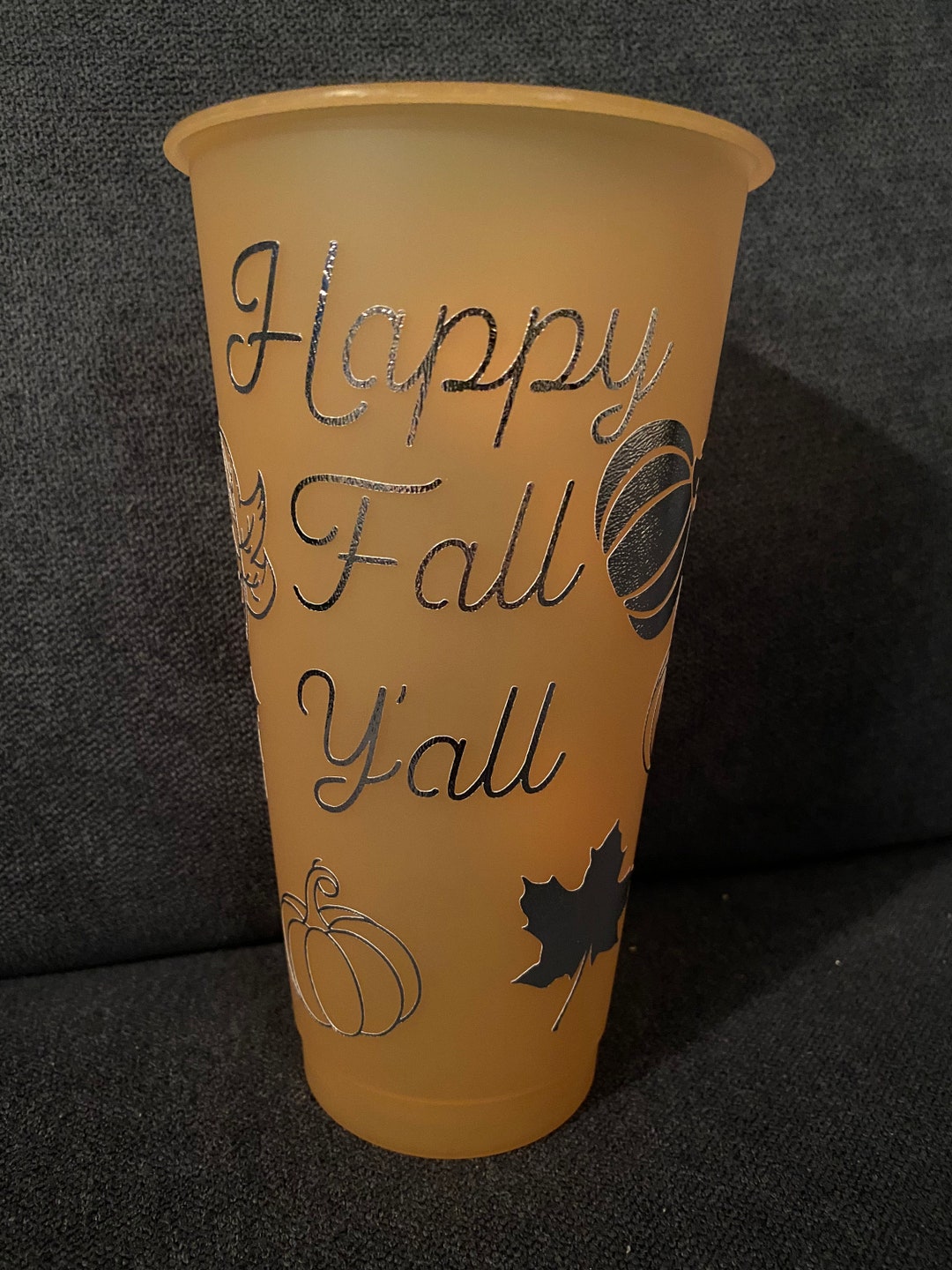 Happy Fall 24 Oz Color Changing Cold Cup - Etsy