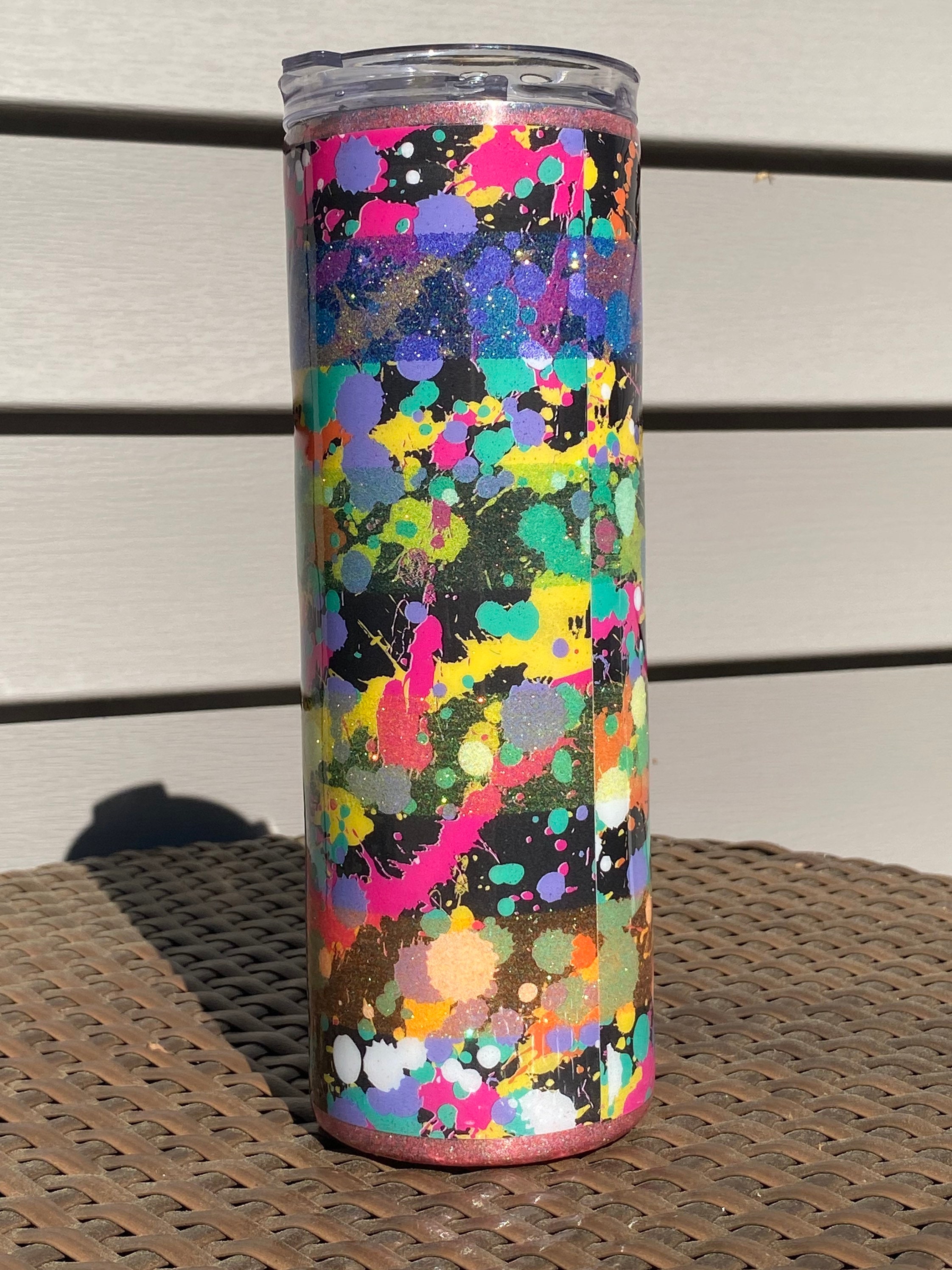 Paint Splatter Tumbler - Etsy