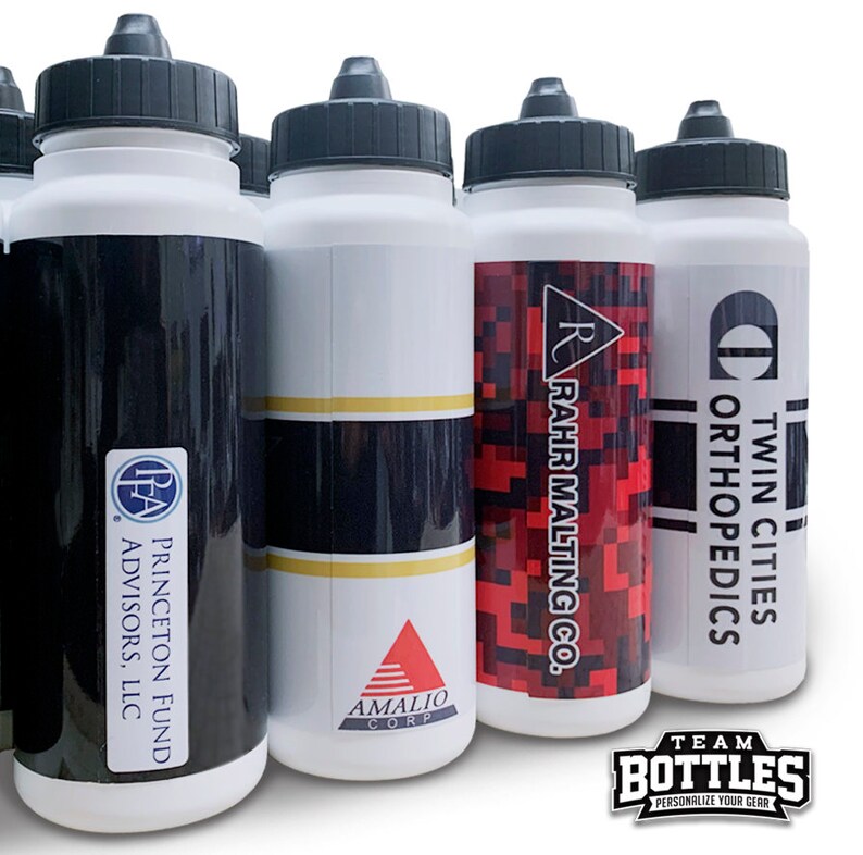 Personalized Team Water Bottles - Etsy