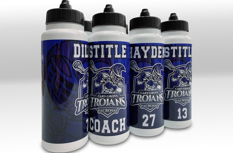 Personalized Team Water Bottles - Etsy