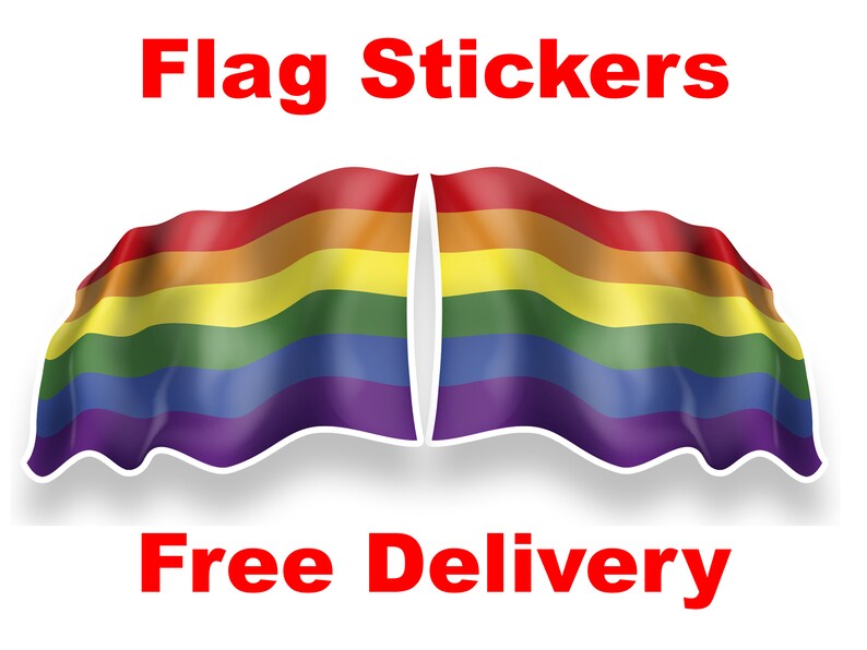 LGBT Gilbert Pride Flag Stickers Car Van Lorry Laptop - Etsy