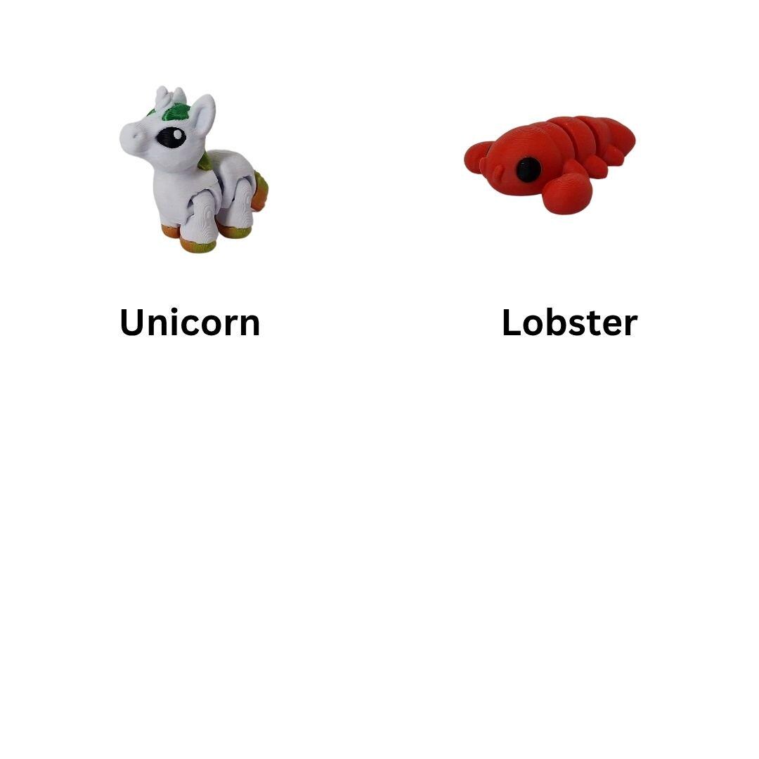 Mini Flexi Animals - Articulated 3D Printed Fidget Toys - Etsy