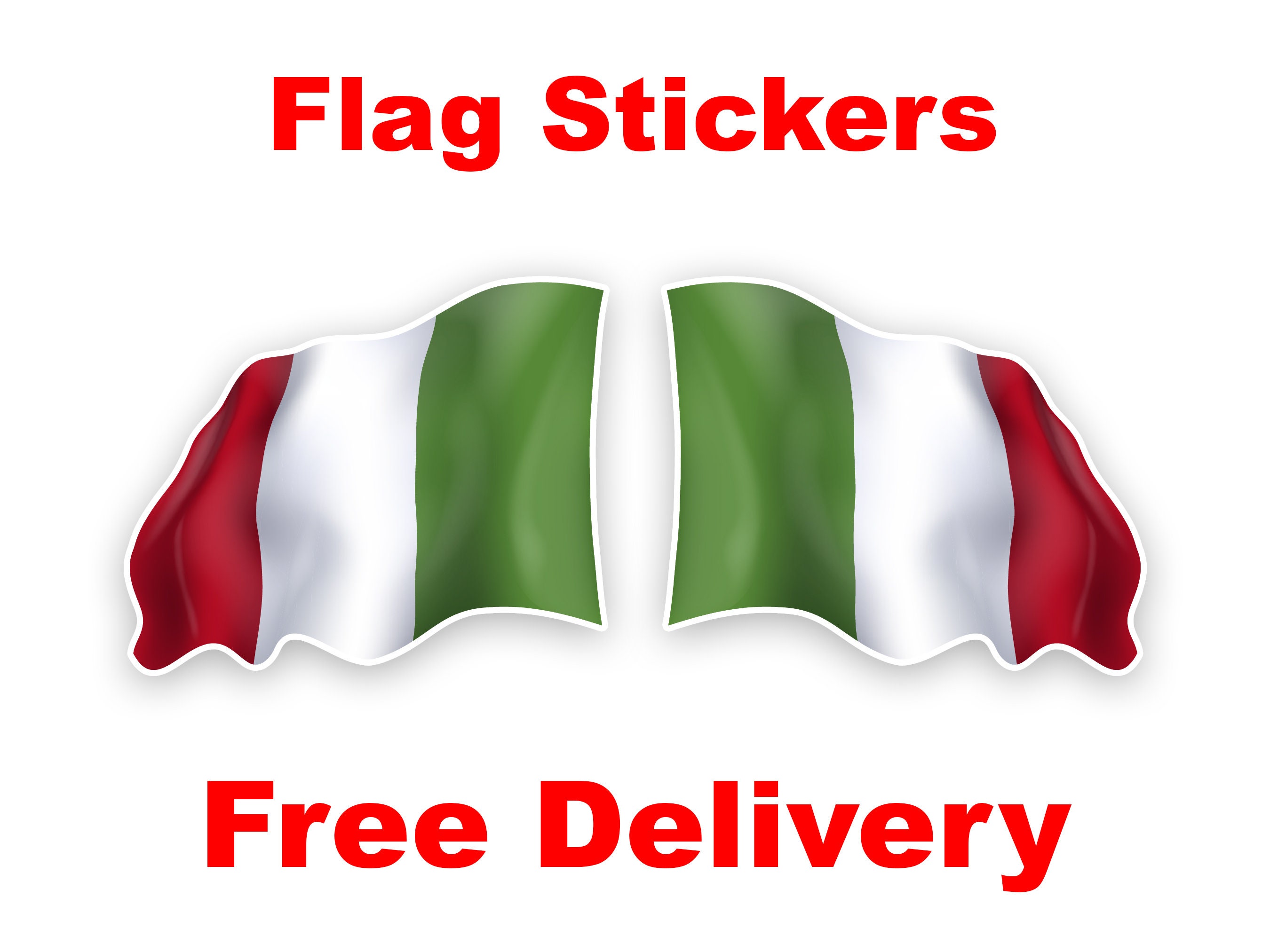 Italy | Italian Flag Stickers - Perfect for Car, Van, Lorry, Laptop - Etsy