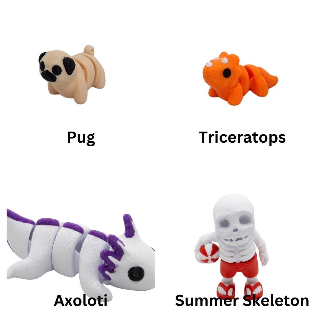Mini Flexi Animals - Articulated 3D Printed Fidget Toys - Etsy