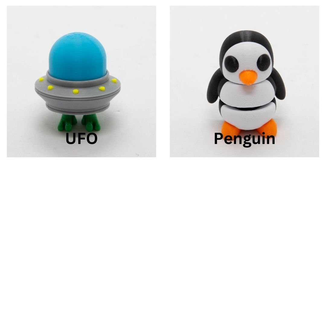 Mini Flexi Animals - Articulated 3D Printed Fidget Toys - Etsy