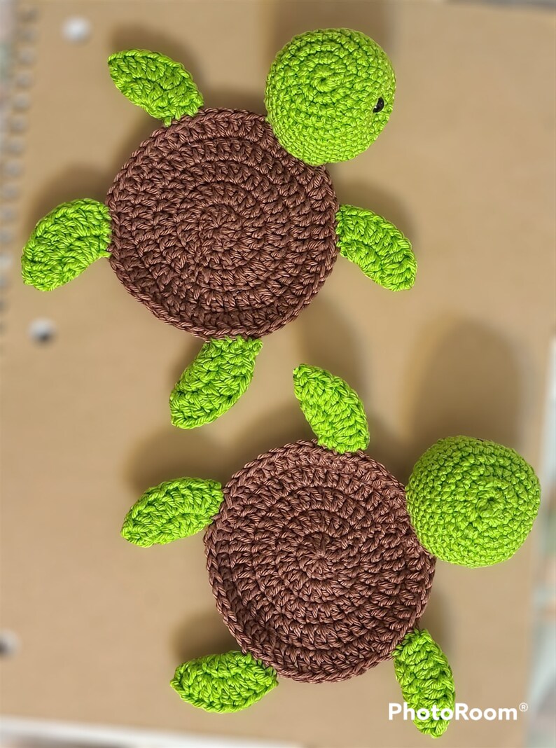 Turtle Coasters Pattern, Amigurumi, Crochet - Etsy
