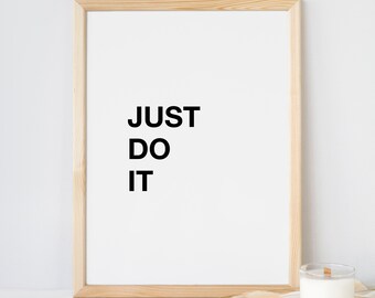Just Do It Poster | Etsy