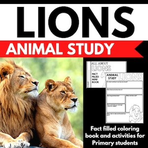 All About Lions Research Project - Animal Study - African Animal Facts ...