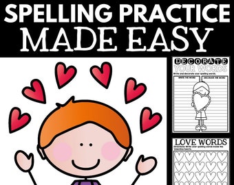 Spelling Practice Printables and Worksheets - Word Work for Any ...