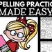 Halloween Spelling Practice Printables and Worksheets - Word Work for ...